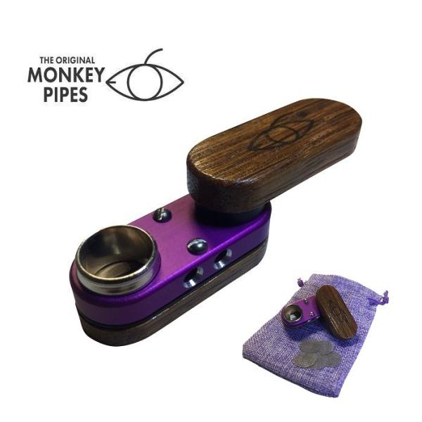 ■商品名：Monkey Pipe Classic■生産国：アメルカ（オレゴン州） ■サイズ：長さ45mm / 展開時75mm / 火皿内径14mm■本体素材：広葉樹木材（ホワイトウッド・レッドウッド）■他素材：ステンレス・陽極酸化アルミニウ...