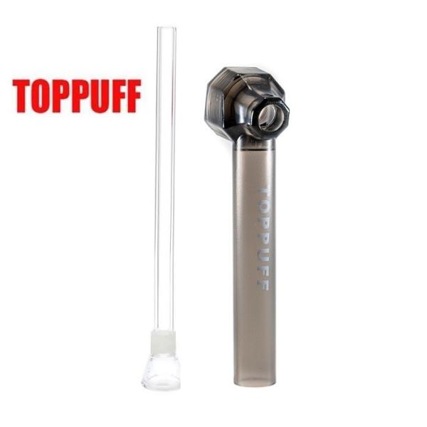 ■商品名：TOPPUFF■サイズ：キャップマウスピース 長さ145mm■サイズ：ガラスステム 長さ145mm（チラム）■素材：アクリル・ガラス■カラー：ブラック■付属品：外装箱■注意：モニターの発色によって実際の物と異なって見える場合が御座...