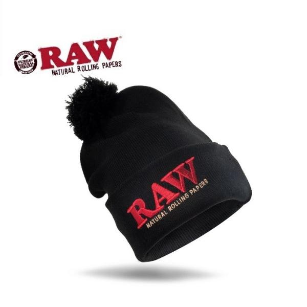 ■商品名：RAW POMPOM HAT ■サイズ：20cm~22cm [ワンサイズ] ■カラー：ブラック■素材：100%アクリル■注意：モニターの発色によって実際の物と異なって見える場合が御座います。