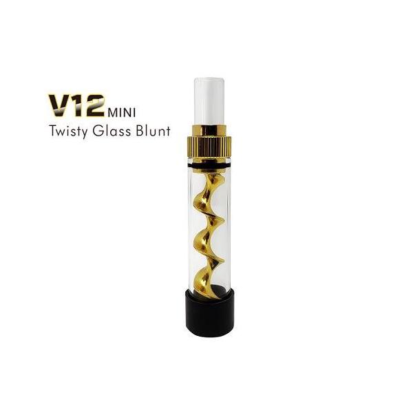 ■商品名：V12 MINI Twisty Glass Blunt（ガラスブラント）■サイズ：82mm×17mm■カラー：ゴールド■注意：モニターの発色によって実際の物と異なって見える場合が御座います。＜付属品＞・O-Ring（交換用ゴムパッ...