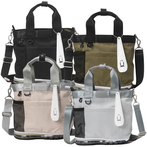 丈夫なオックス地のポリエステル素材と、スポーティーなエアーソールを用いたヘビーデューティーモデルです。ラウンドに必要な小物類の収納に便利で、しっかりと自立し地面や床に気兼ねなく置ける為、ゴルフだけでなくタウンユースにも最適です。ユニセックス...