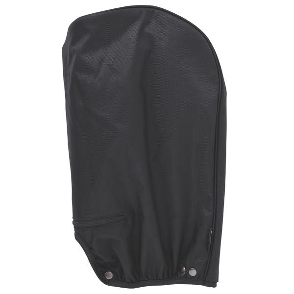 キャディバッグ用のフードカバーです。口枠に当たる部分には伸縮性のあるゴムが入っており、８．５型から１０型程度までのキャディバッグに対応しています。口枠ハンドル付きのキャディバッグにも装着可能で、フード内側はクラブを保護するメッシュ生地を採用...