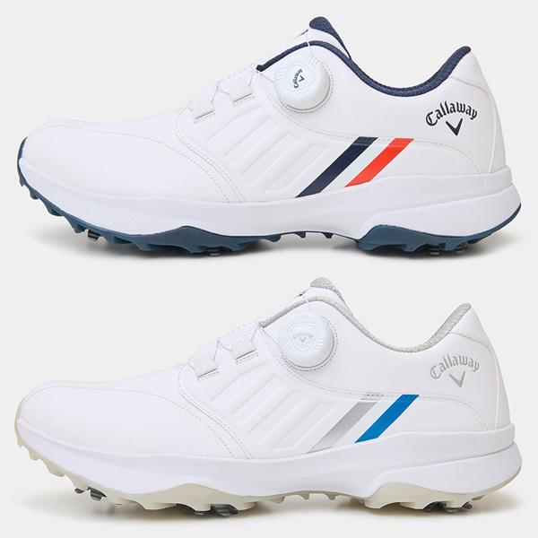 キャロウェイで人気のエアロスポーツモデルが新しいアウトソールを搭載してリニューアルしました。様々なコーディネートに合わせやすいシンプルなデザインはそのままに、１ピース構造のラバーアウトソールが歩行時やスイング時の安定感を向上させ、長時間に亘...