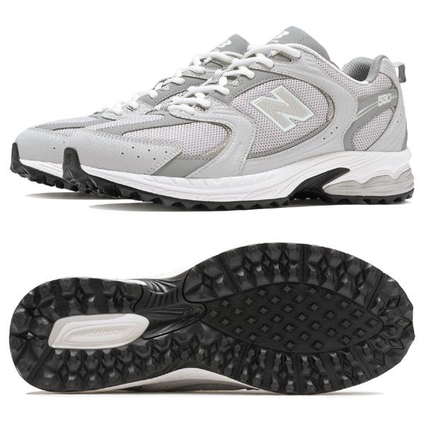 ライフスタイルで人気の５３０シリーズをゴルフ向けにアレンジした２０２６年モデルです。レイヤーを重ねたアッパーとボリューム感のあるソールを採用し、足元をスタイリッシュに彩ってニューバランスらしい存在感を演出しています。また、ゴルフ向けに設計さ...