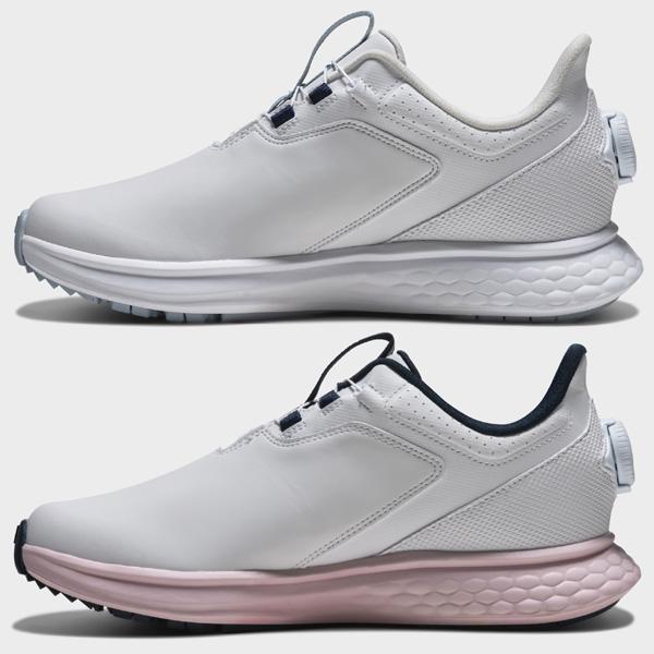 軽量で柔らかな防水人工皮革をアッパーに採用し、長時間に亘るラウンドでも快適な履き心地を発揮して疲れを軽減させます。前足部にゆとりを持たせた新設計のラスト（木型）により、日本人の足に合うゆったりとしたフィット感を提供します。グリップ性能に優れ...