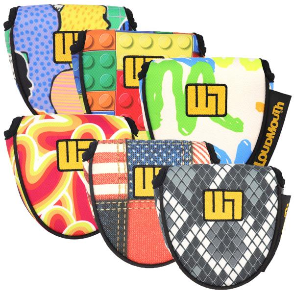 撥水加工が施されたポリエステル素材を採用した２０２５年モデルです。遊び心を持たせたカラフルで斬新なデザインを施しました。開閉部分はマグネット式になっており、マレットタイプのパターに装着可能です。※ヘッド形状が合わないなどの理由により、一部の...