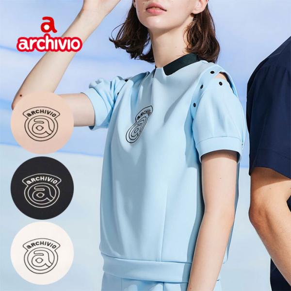 ■カラー 　ライトオレンジ　／　ネイビー　／　ライトブルー　／　ホワイト■素材 　本体:ポリエステル90%×ポリウレタン10%　／　衿切替部分:ポリエステル81%×ポリウレタン19%■機能 　接触冷感　／　UVケアゴルフ　／　ウエア　／　レ...