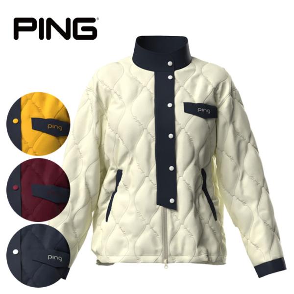 ■カラー 　ホワイト　／　イエロー　／　レッド　／　ネイビー■素材 　表生地:ナイロン94%×ポリウレタン6%　／　詰物:ポリエステル100%　／　裏生地:ポリエステル100%ゴルフ　／　ウエア　／　レディース　／　女　／　新品　／　トップ...