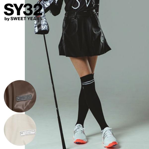 ■カラー 　ブラック　／　ホワイト　／　ブラウン■素材 　ポリウレタン100%　／　裏地:ポリエステル100%■機能 　ストレッチ　／　保温発熱機能ゴルフ　／　ウエア　／　新品　／　レディース　／　女　／　スカートフェイク　レザ−スカ−ト