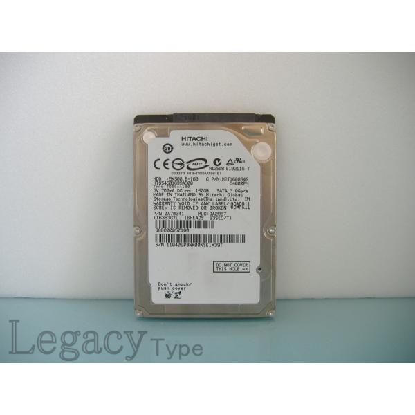 ・Hitachi日立 HDドライブ 2.5" 160GB SATA接続 HTS545016B9A300