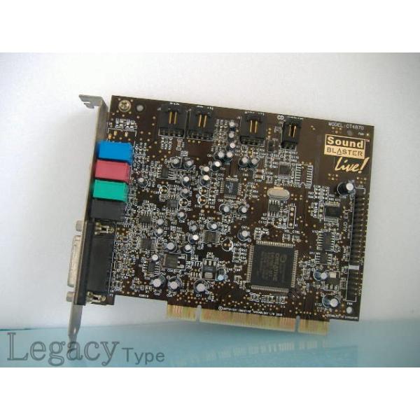 ・Creative クリエイティブ Sound Blaster Live! サウンドカード　sound card CT4870