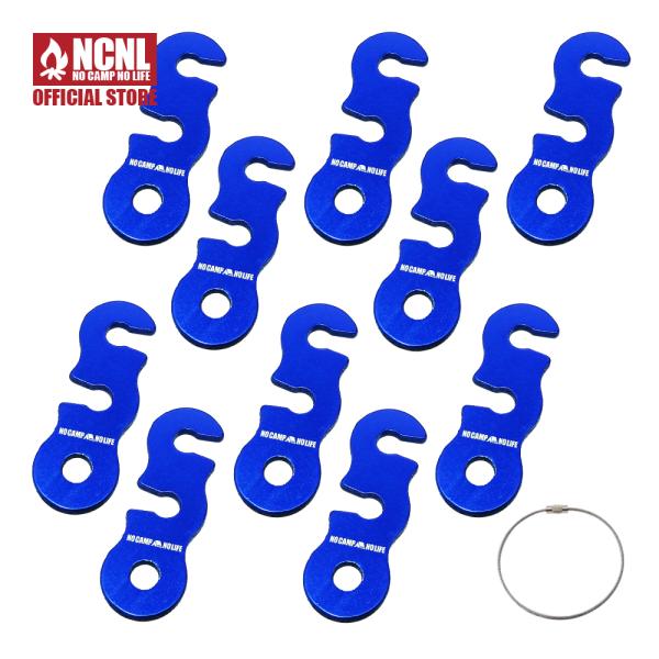 【商品詳細】自在金具Ver.3（ブルー）長さ(約)：43×15mm重量(約)：2g材質：アルミニウム入数：10個【商品説明】初心者の方でも扱いやすい3つ穴型（切れ目付き）の便利な自在金具。耐久性に優れたアルミニウム合金製で軽量、頑丈で丈夫な...