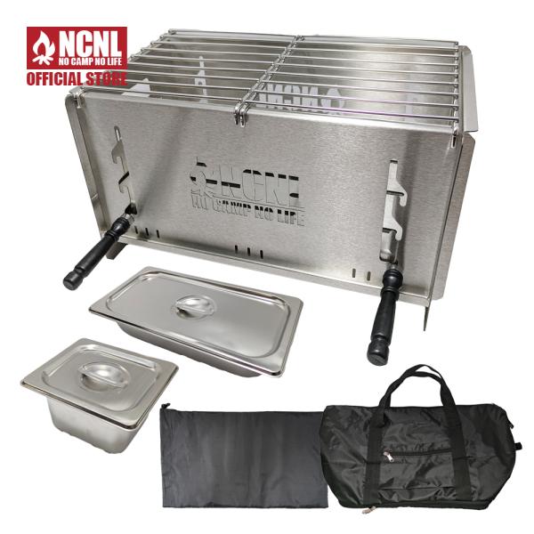 【商品詳細】本体サイズ(約)：33×19×18cm重量(約)：2.6kg材質：ステンレスグリル鍋サイズ(約)：32.5×18×7cm重量(約)：459g材質：ステンレスグリル鍋（深型）サイズ(約)：16.5×18×10cm重量(約)：266...