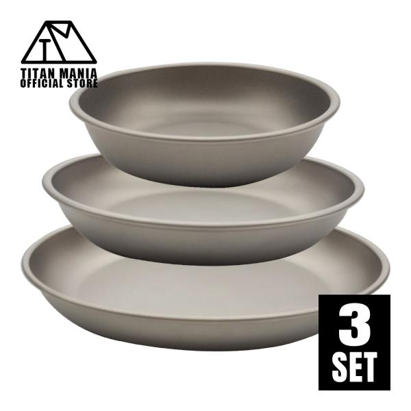 【商品詳細】トレイSサイズ(約)：26×115mm重量(約)：28gトレイMサイズ(約)：24×150mm重量(約)：56gトレイLサイズ(約)：27×187mm重量(約)：80g材質：チタン【セット内容】本体（S/M/Lサイズ）【商品説明...