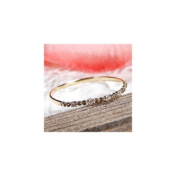 華奢だから可愛い。指をキレイに見せてくれる極細リング。K18ゴールドのドットアームに、5粒のダイヤモンドをセットしました。細身デザインなので、他の指輪との相性もよく、1本で着けても、重ねて着けてもおしゃれの幅が広がります。毎日身に着けるジュ...