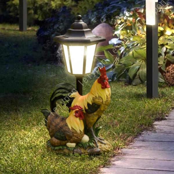 【発売日：2025年08月20日】ガーデンソーラーライト 動物/ソーラー充電☆【材質】ポリレジン樹脂・PP☆【点灯時間】約6時間※充電環境により異なる☆【センサー】明暗センサー■複数の機会：私たちの動物の庭の飾り像はあなたの庭、前庭、池、プ...