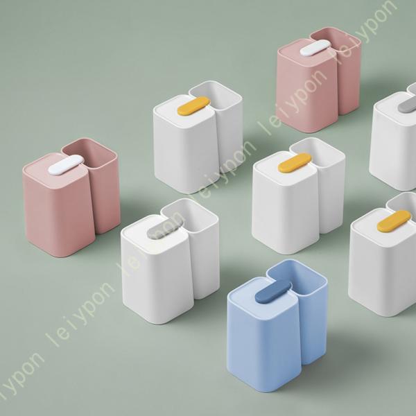 【発売日：2023年03月20日】商品の説明歯ブラシスタンドサイズ：A=10.5*6.7*10cm(歯ブラシスタンド×1、歯磨きコップ×1)、B=(歯ブラシスタンド×2、歯磨きコップ×2)。材質：高品質のABS素材でできており、無臭、強力な...