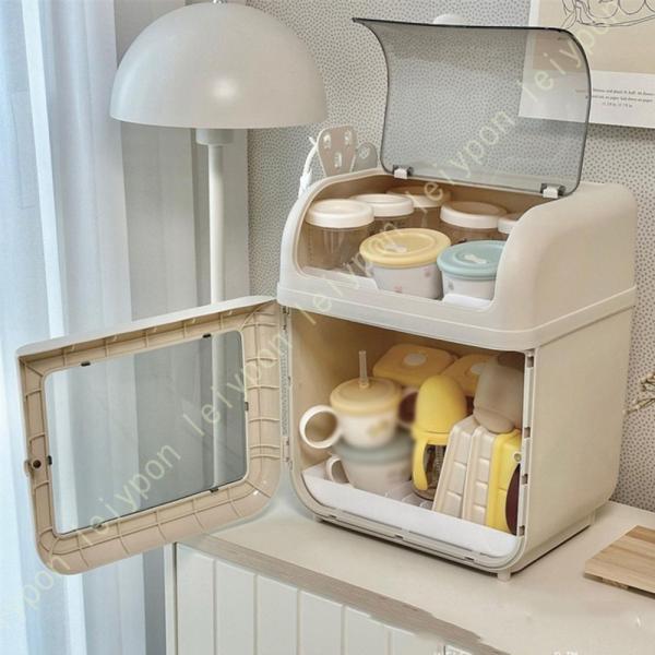 【発売日：2023年05月31日】商品の説明サイズ：A=33*28*41cm。具体的なデザインは製品図を見てください。注意：哺乳瓶、コップなどは含まれていません。無毒性PP素材を採用して、無臭、錆びなく、抗菌、耐久性にも強いです。フタ付きな...