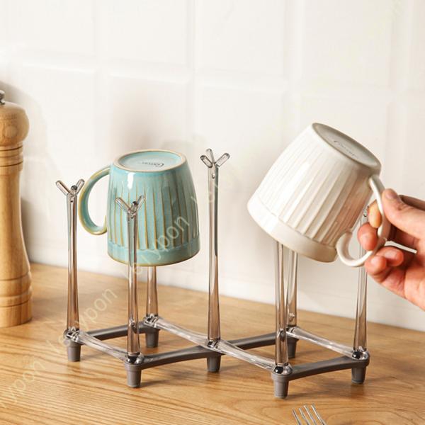 【発売日：2023年02月23日】商品の説明 枝は樹脂でできています。異なるサイズのコップが7個収納でき、広いスペース。 滑り止めのベースを備えているため、このラックは転倒しません。プレミアムpp材料、環境にやさしい、無毒で、変形が容易では...