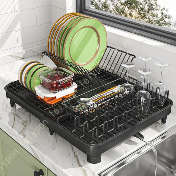 【発売日：2023年09月11日】商品の説明サイズ：サイズA=52.5*41*14cm。材質：炭素鋼+プラスチック。注意：製品は水切りラックに限り、他の撮影品は含まれていません！ 調理や掃除のためのスペースを省くように設計されています。より...