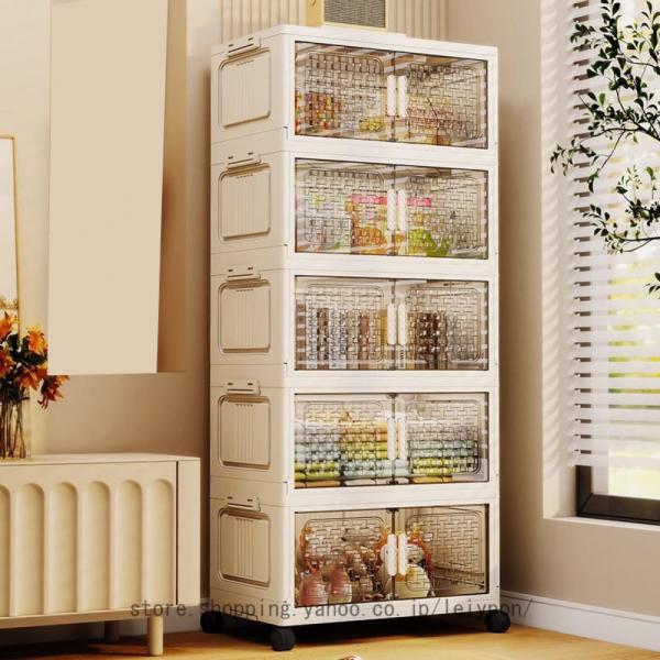 【発売日：2025年06月30日】A=1段、B=2段、C=3段、D=4段、E=5段。1段のサイズは 幅50×奥行26×高さ22cm。Aサイズはキャスターなし、その他のサイズはキャスター付き。     折り畳み収納ボックスの組み立ては非常に簡...