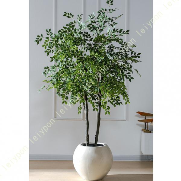 【発売日：2025年07月08日】【商品内容】本体＋黒い鉢。※ 商品本体には黒いPP（ポリプロピレン）素材の鉢に入っております。鉢カバーは付いておりません。人工観葉植物はPE材質を採用して、環境にやさしい、光沢感を持ち、柔らかい手触りで、本...