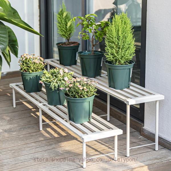 【発売日：2025年08月26日】【商品名】：フラワースタンド【素材】：アルミ 【商品サイズ】：幅60*奥行23*高さ31.5cm幅90*奥行23*高さ31.5cm幅120*奥行23*高さ31.5cm【簡単組立】ノッチにクロスバーを差し込み...