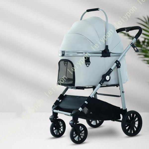 【発売日：2025年01月15日】折りたたみ式 4輪 ペットカート【商品詳細】展開時サイズ（約）：58*74*110cm耐荷重（約）：15kg素材：フレーム/鉄、カバー：オックスフォード、タイヤ：EVA●分離式設計●折りたたみ可能●角度調節...