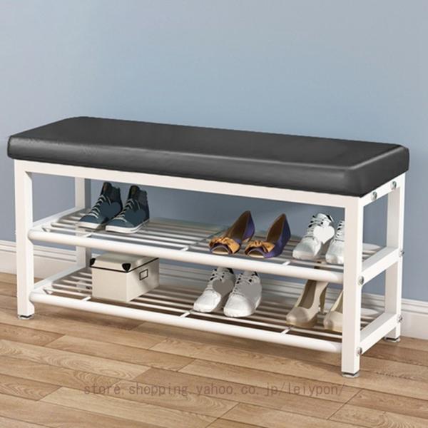 【発売日：2025年08月28日】【素材】座面：PU、フレーム：スチール【サイズ】幅80/100cm×奥行き33cm×高さ40cm【よい座り心地】クッション素材のため座り心地もよく、靴の履き替えの際だけでなく、ちょっとした休憩スペースとして...