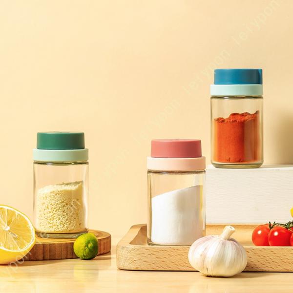 【発売日：2023年03月23日】商品の説明Sサイズ（150ml）：5.5×10.4cm4個セット=S*4、2個セット=S*2素材：PPプラスチック+ガラス（3個）/色：ピンク/ブルー/グリーン目詰まりしにくい自社の調味料入れは普段と違え、...