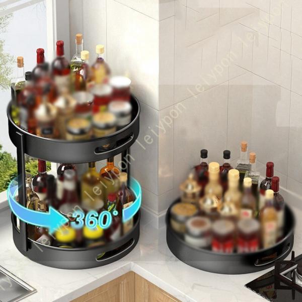 【発売日：2023年04月10日】商品の説明Aサイズ（層）：25× 5cm、Bサイズ（2層）：31×25cm製品の形状は寸法図によって表示される形状と同じである素材：炭素鋼色：ホワイト/ブラック/グリーンターン式円形回転トレー普通の調味料収...