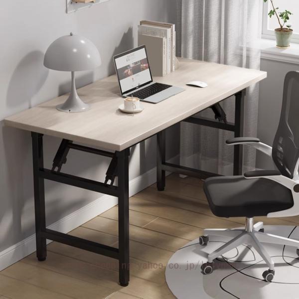 【発売日：2024年12月24日】【サイズ】本体：幅80cm/100cm×奥行40cm/50cm/60cm×高さ75cm。●使うときだけサッと出せるフレーム折りたたみ式デスク。●パソコン用、ミシン用、宿題用、用途多彩の簡易デスク。●折りたた...