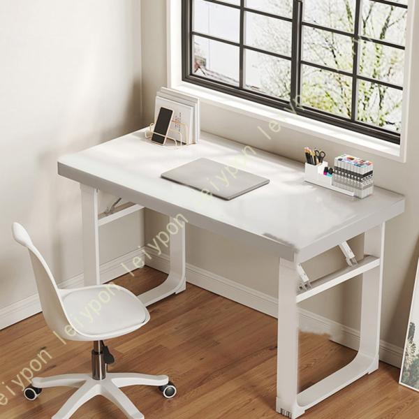 【発売日：2024年12月25日】【サイズ】本体：幅80cm/100cm×奥行40cm/50cm/60cm×高さ65cm/75cm。●使うときだけサッと出せるフレーム折りたたみ式デスク。●パソコン用、ミシン用、宿題用、用途多彩の簡易デスク。...