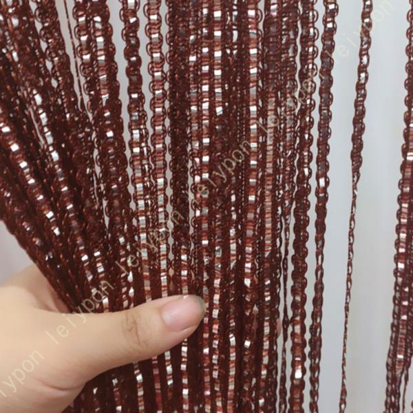 【発売日：2023年01月12日】GD=タイロッド単層、MD=ベルクロ単層、GS=タイロッド二重、MS=ベルクロ二重のれん ストリングカーテン   のれん ひものれん おしゃれ フリンジカーテン 美容室 サロン バー 幅100×丈200cm...