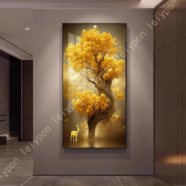 【発売日：2025年09月11日】絵画 インテリア おしゃれ 玄関■全アルミ合金製のフレーム(ゴールド)は、頑丈かつ耐久性があり、防虫・防湿機能も備えています!■高.級.感溢れる仕上がりで、長期間美しい状態を保ちます!■多様なスタイルや色彩...