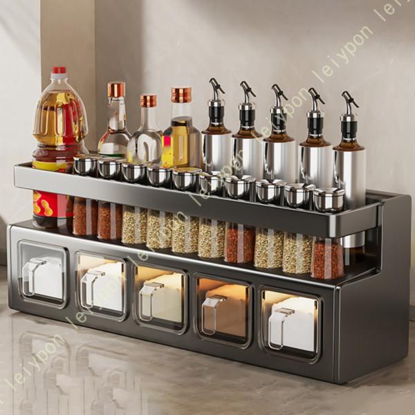 【発売日：2025年06月16日】調味料、缶詰、雑貨、小物などの収納に活躍しています。家、アパート、マンション、寮の部屋、小さな家に最適です。