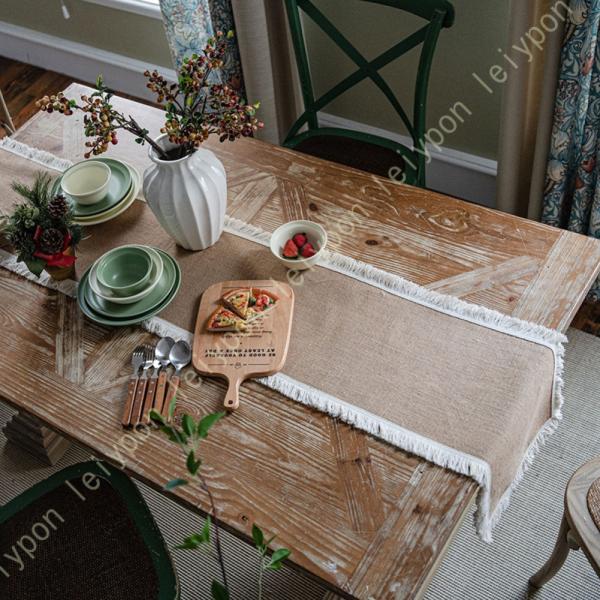 【発売日：2023年03月07日】★テーブルの中央にさらりと敷きこむだけで、ぐっとお洒落な雰囲気を作り出してくれるテーブルランナー!★柔らかく、耐久性があり、環境に優しい、ガラスや陶器の食器、花瓶なども安心して置けます!★お部屋を明るく：パ...