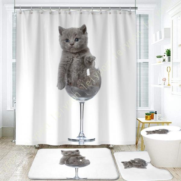 【発売日：2022年07月22日】【サイズ】A=シングルシャワーカーテン：幅x丈、B1=シャワーカーテン180*180cm+長方形パッド50*80cm、B2=シャワーカーテン180*180cm+長方形パッド45*75cm、C=シャワーカーテ...