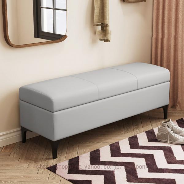 【発売日：2025年07月16日】●商品詳細商品名：収納付きスツール　ボックススツールサイズ：60*40*43cm 70*30*43cm 80*40*43cm材　質：PUレザー；◆構造部材木製、ウレタンフォーム耐荷重：約150kg；※詳しい...