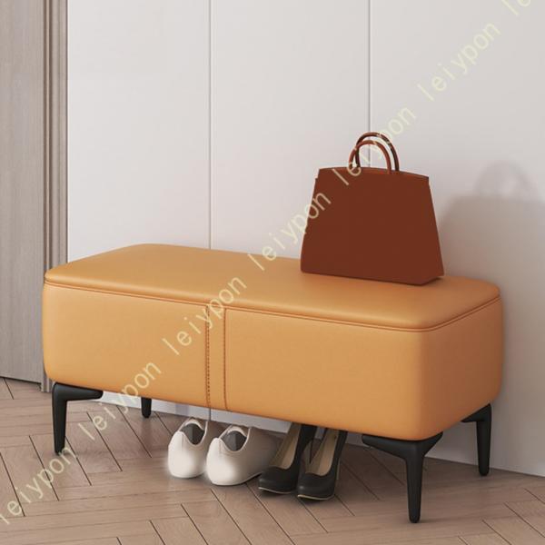 【発売日：2025年07月21日】【サイズ(約)】：80*40*40cm【材質】：レザー+木製フレーム+高反発スポンジ特徴：1.頑丈で耐久性があり、耐荷重が強い!2.充填スポンジ、ソフトで快適、長時間座っても疲れない!3.合理的な高さ、靴を...