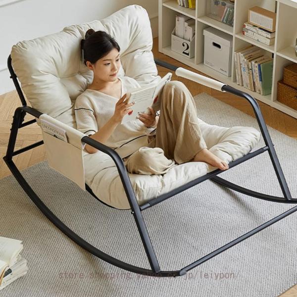 【発売日：2025年06月05日】製品仕様:製品名: ロッキングチェアスタイル: シンプルでモダン材質: きんぞく詰め物: 綿組み立てが必要: はい推奨用途: 裏庭、庭、バルコニー、ラウンジ、リビングルーム屋外用ロッキングチェアは快適さを念...