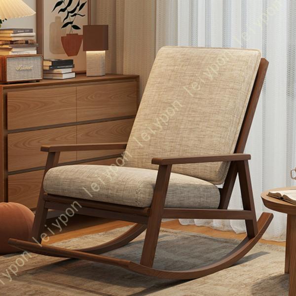 【発売日：2025年05月04日】製品名: ロッキングチェア/ロッキングチェア リクライニングチェアスタイル: モダン詰め物素材: スポンジ枚使用シナリオ: 寝室、リビングルーム、バルコニー、テラス、庭、その他のレジャーエリア※詳しいサイズ...