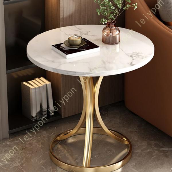 【発売日：2025年12月12日】サイズ：約 幅50/55x奥行50/55x高さ55cm  商品の生産過程では、いくつかの瑕疵があることは避けられません!主な不良箇所はテーブル背面にあります!品質の高い素材と鉄の構造：当社のリビングエンドテ...