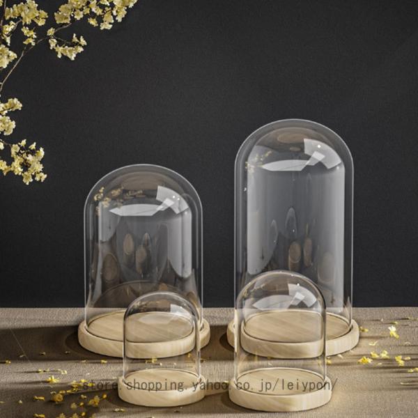 【発売日：2025年12月20日】【外寸法：直径*高!ご購入前にサイズをご確認ください!】【収納ケースのみの販売で!】透明ガラスドームで美しい展示!ガラス素材を採用し、フィギュアや仏像、工芸品などを美しく展示!透明感のあるガラスがインテリア...