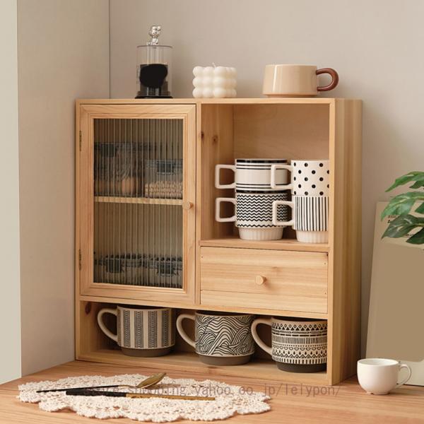 【発売日：2025年03月24日】★【サイズは、ページで写真で確認できます。】★【コンパクトおしゃれな食器棚】複数段の収納スペース。 鍋も食器も調味料ボトルも、全部置ける！コンパクトなので、家の中のどこにでも設置できます。 小型タイプはキッ...