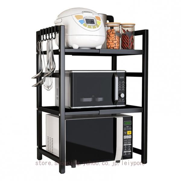 【発売日：2025年08月06日】特徴サイズ：2段*幅38~66cm*奥行き33cm*高さ45cm3段*幅38~66cm*奥行き33cm*高さ78cmお部屋の雰囲気に合わせて選べるマットカラーのスチールラック!ネジ・釘を使わないので女性でも...