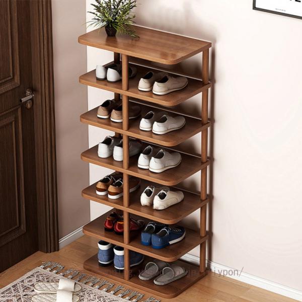 【発売日：2025年10月28日】【スリム】縦長なシューズラックは専門に狭い場所に対応したの設計です!玄関、寝室、バスルーム、デパートの僅かな隙間などの場所に置くことができ、部屋をすっきり見せます!【ファッション】靴のスツールはおしゃれなデ...