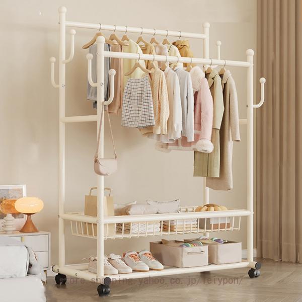【発売日：2025年06月18日】サイズ：幅80cm×奥行38cm×高さ169cm材質：きんぞく使用場所：玄関、リビング、ベッドルームカラー：ブラック 白特徴 ●多機能収納ラック洋服掛け、帽子掛け、バッグ掛け、マフラー掛け、靴収納など様々な...