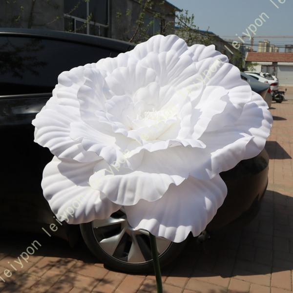 【発売日：2025年07月28日】サイズ：直径30CM，40CM，50CM，60CM，80CM + 高140CM!【本物そっくり】手作りのアートフラワー!丁寧に手作業で仕上げたシルクフラワーは、リアルな質感と優雅な曲線美を実現!【艶感と色合...