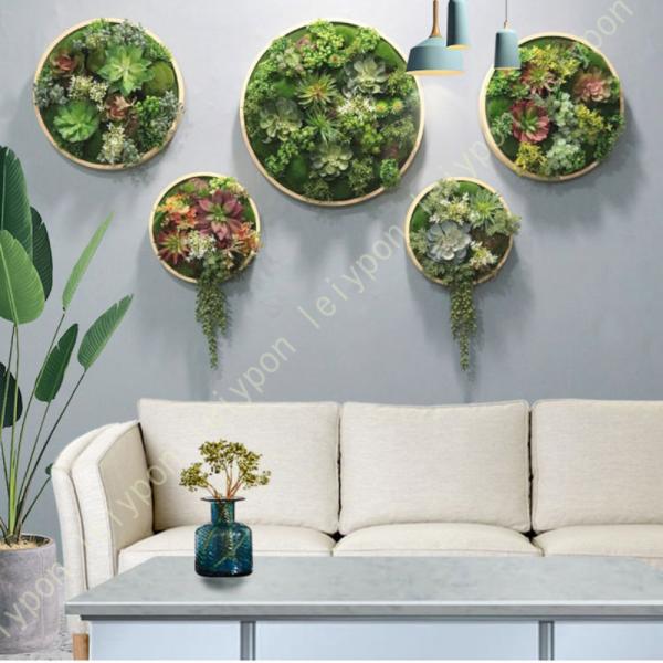 【発売日：2023年04月11日】人工観葉植物は生花とは違い枯れないので永く使用でき経済的です。 【幅*長 約：詳細については、写真を参照してください。】 【存在感、ウォールグリーン】ウッドパネルにイミテーショングリーンをアレンジした壁掛け...